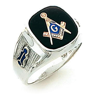 Blue Lodge Ring with Oblong Stone - MSR210